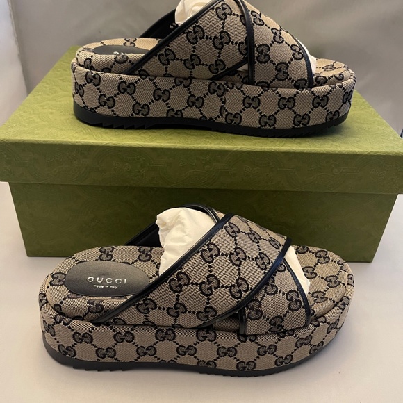 Gucci | Shoes | Gucci Gg Platform Slide | Poshmark